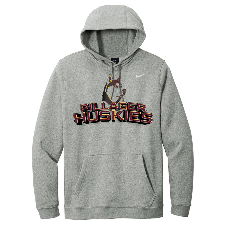 PILLAGER HUSKIES - Nike Club Fleece Pullover Hoodie | JAK's Embroidery ...